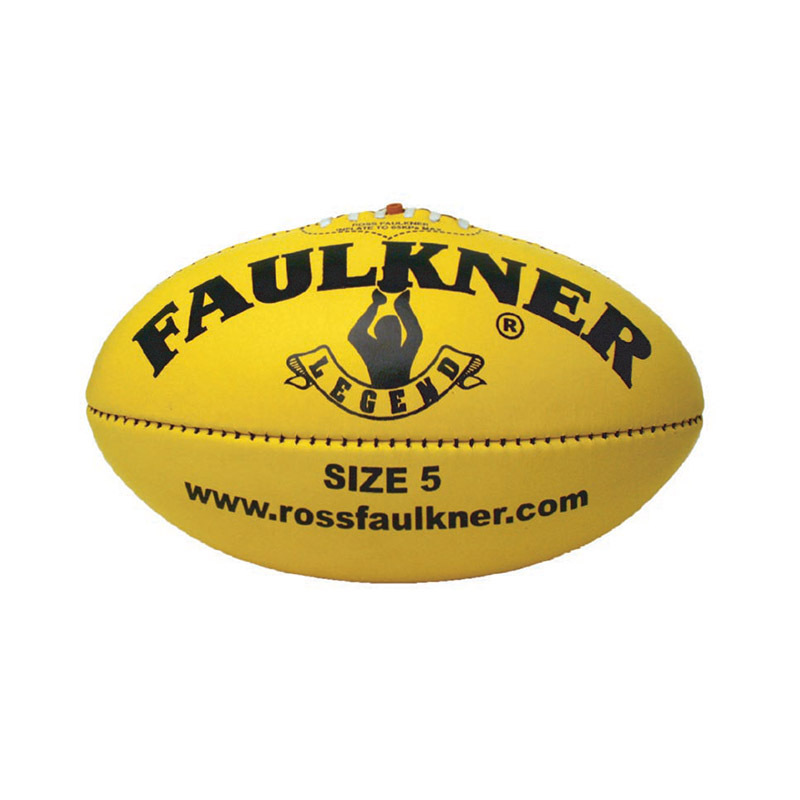 Legend Leather Football Yellow - Faulkner